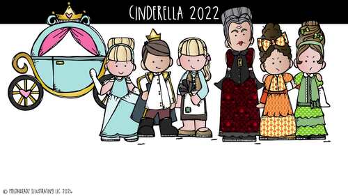 Cinderella clip art 2022, princess, literature, book companion COLORED ...