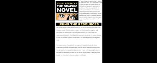 Visual Literacy & The Graphic Novel by Room 213 | TPT
