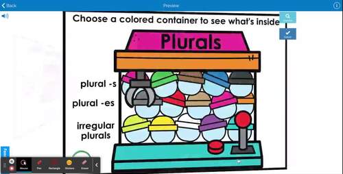 Boom™ Cards Choose Your Prize Digital Language Activity for Plurals