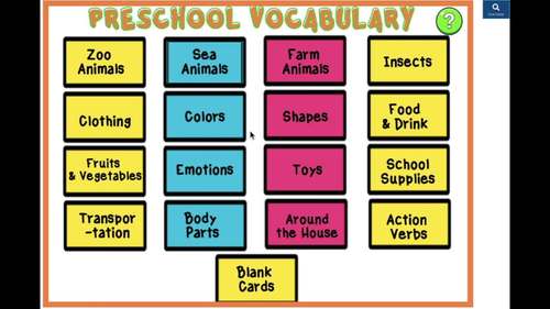 Preschool Vocabulary GAME - Build a Scarecrow - Fall/ Autumn/ Halloween