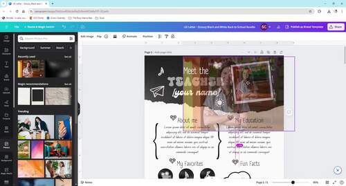 EDITABLE Groovy Black & White Meet the Teacher Bundle for Back to School