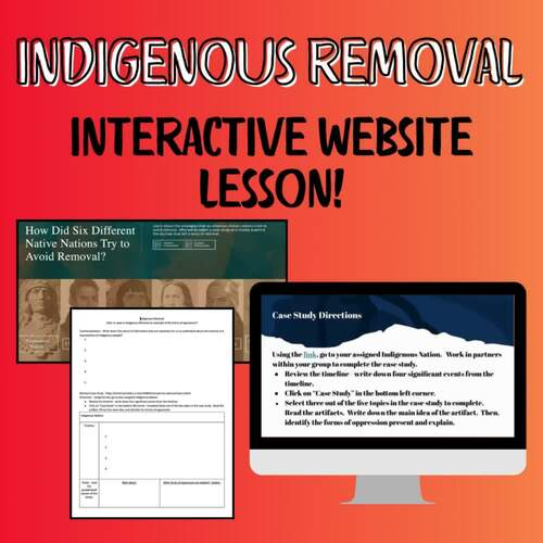 Indigenous Removal Interactive Website Lesson | Ethnic Studies | High ...