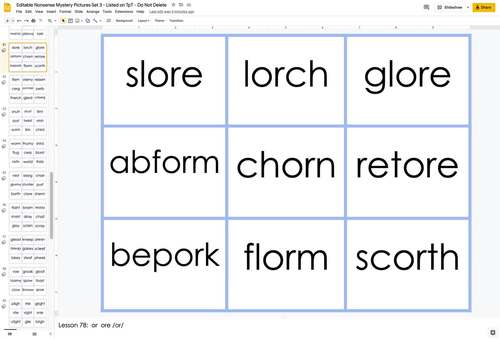 Digital Phonics Nonsense Word Mystery Pictures - Set 3- UFLI ...