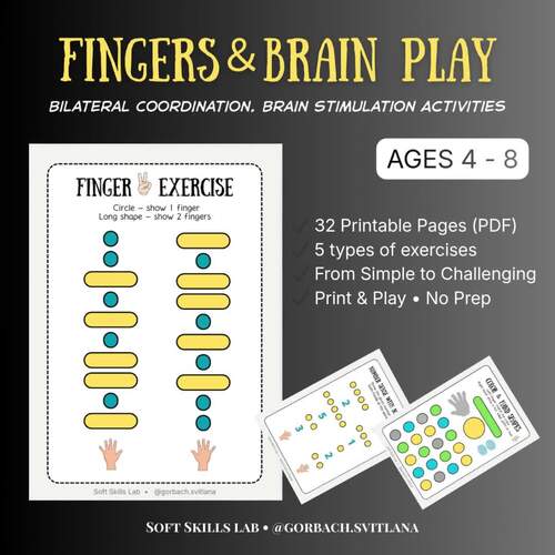 Bilateral Coordination Finger Activities | Brain Gym & Fine Motor ...
