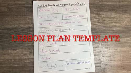 Kindergarten Guided Reading Groups Activities Levels A to C Lesson Plans