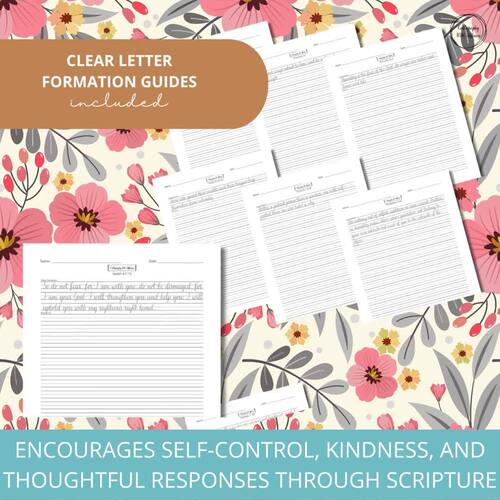 90 Bible Verses For Dealing With Anger Cursive Writing & SEL ...