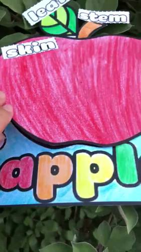 Apple Label Crown Peek Flap by Miss Campillo | TPT
