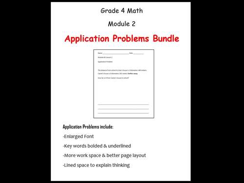 Grade 4, Math Module 2, Application Problems (Entire Module) by ...