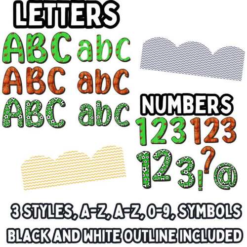 Sports Bulletin Board Letters and Border Bundle for Sports Themed Class ...