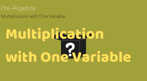 MONTESSORI PRE-ALGEBRA: Multiplication with 1-Variable Presentation