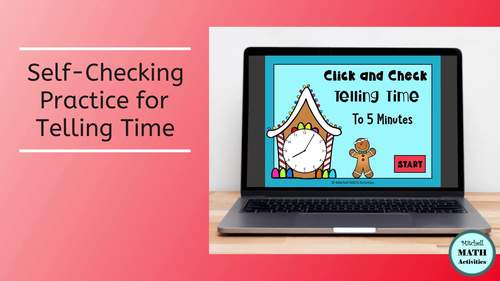 Digital Telling Time to 5 Minutes Practice Gingerbread Edition | TPT