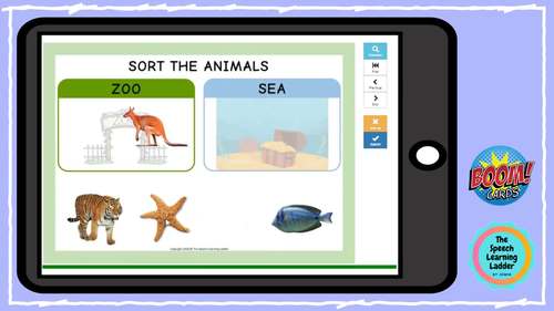 Sorting Animals : Zoo, Farm, Ocean Animals Activity Real Pictures Boom ...