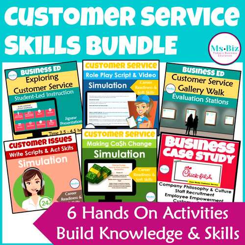 Customer Service Skills BUNDLE (Business, CTE, Career & Life Skills, FCS)
