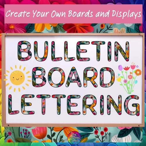 SPRING Classroom Decor Bulletin Board Lettering | Seasons | Editable ...