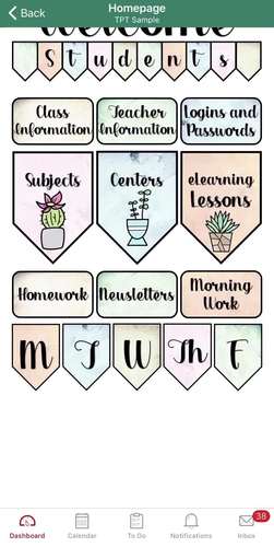 Digital Classroom Decor - Watercolors and Succulents by Another Crull ...