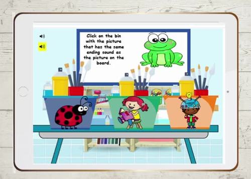 Ending Sounds School Theme (Boom Cards with Audio) | TPT