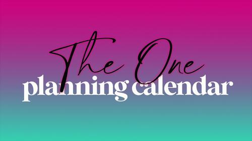 Planning Calendar Digital Template Printable for Homeschool & Classroom ...