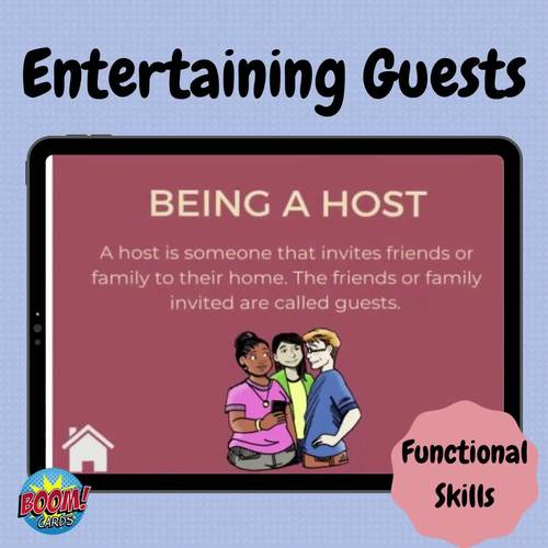 Entertaining Guests - Boom Cards by Social Work Studio | TPT