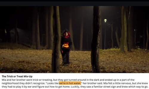 Spooky Stories with Idioms: Halloween Themed Language Lessons for ...