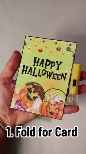 Halloween Gift Card Tag for Candy Slap Bracelet Toy by Anointed Teacher