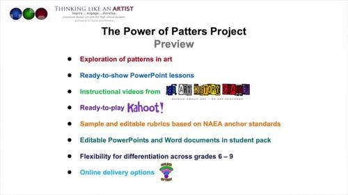 The Power of Patterns - using patterns in art - MS by Thinking Like an ...