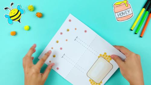 Rosh Hashanah Craft | Rosh Hashana Activity | Pop-Up Honeybee Card