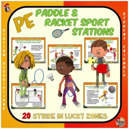 PE Stations - 20 Fun Paddle and Racket Striking Activities for Skill ...