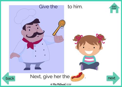 Pronouns HER, THEM, HIM | Distance Learning Boom Cards™ by Mia McDaniel