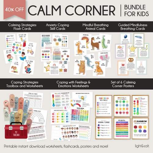 Calming corner kit bundle, 40% OFF, social emotional learning, Calm ...