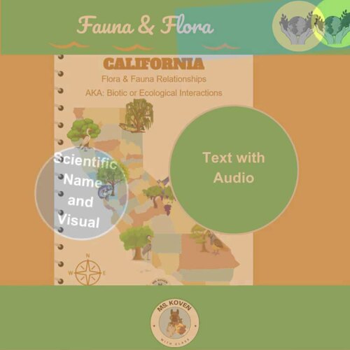 Fauna and Flora: Symbiotic Relationships Workbook/6 Varieties | TPT