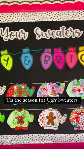 Ugly Sweater Competition Contest | Bulletin Board | Writing K-5 |Family ...