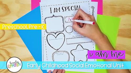 I am Me- social skills, SEL, character education for pre-k and K