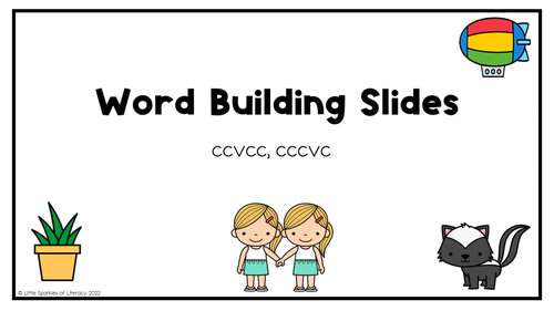 Phonics Build A Word Slides - ccvcc and cccvc by Little Sparkles of ...