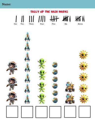 MATH IN SPACE Math Worksheets for PreK, Preschool, Kindergarten and ...