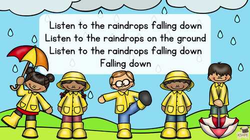 Music: Listen To The Raindrops, Vocal Music Education, Children's Song