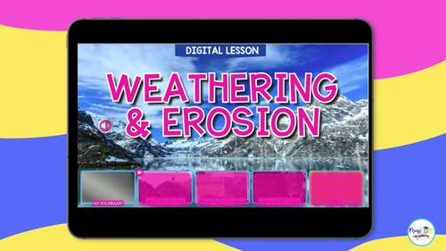 Weathering and Erosion Digital Science Activity 4th Grade NGSS 4-ESS2-1