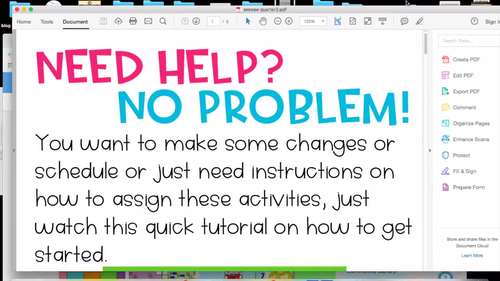 SEESAW Morning Messages Kindergarten Growing Bundle Distance Learning