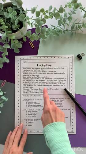 Reading Comprehension - multiple choice, written response - 2nd grade ...
