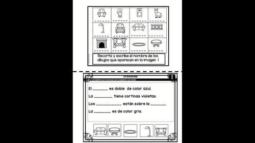 Descripciones LA CASA ,sala de estar | Pack de actividades | Spanish ...