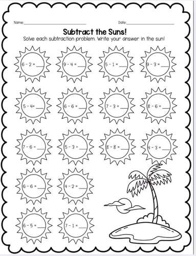 Summer Math Packet | 1st Grade Review | by Teach Orgullosamente | TPT