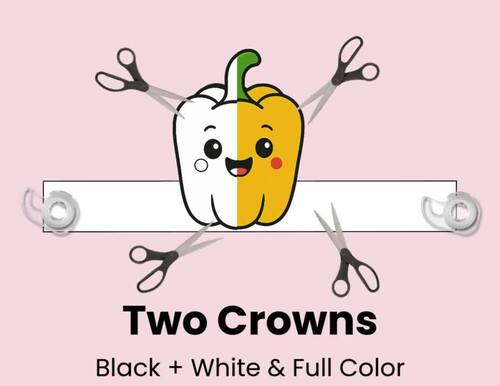 Bell Pepper Yellow Crown / Mask / Costume / Animal / Headband ** Two ...