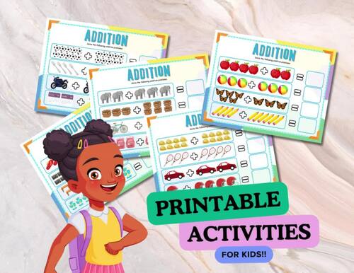 Kindergarten Math| Addition with pictures Learn the Numbers| How to Count