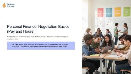 Personal Finance Negotiation B | Career Readiness PowerPoint Lesson