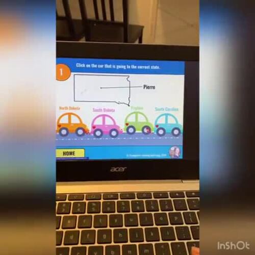 US States and Capitals Digital Game | Self Checking States Game ...