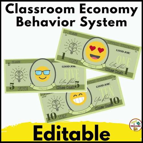 Classroom Economy Behavior System | Editable by Hunt 4 Treasure | TPT