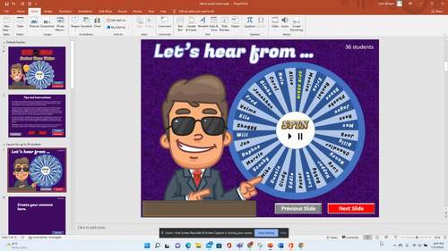 Random Name Picker - Game - Any Subject or Language by Verb Ninja