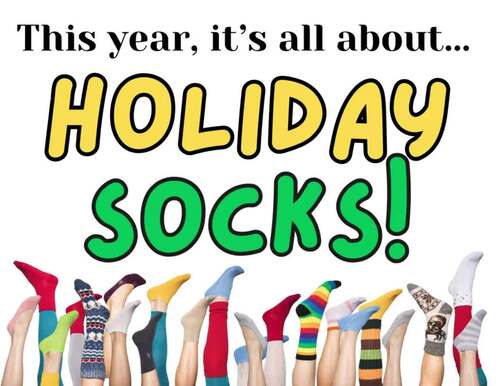 Holiday Socks Activity! Because Ugly Sweaters Are SO LAST YEAR!