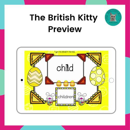 Easter Regular and Irregular Plural Nouns Grammar Boom™ Cards | TPT