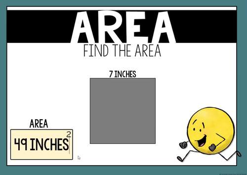 Area Math Boom Decks | Digital Task Cards by Handy Hanlon Creations