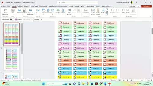 Etiqueta escolar Hello Kitty & Pochacco Editable en Formato PPT ...